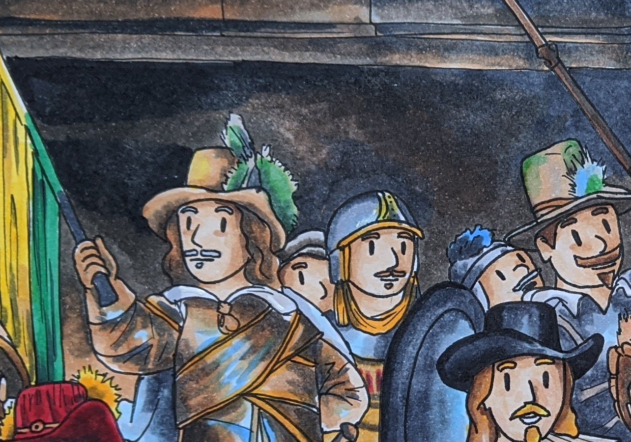 Copic Marker Challenge – Recreating Rembrandt’s Masterpiece The Night ...
