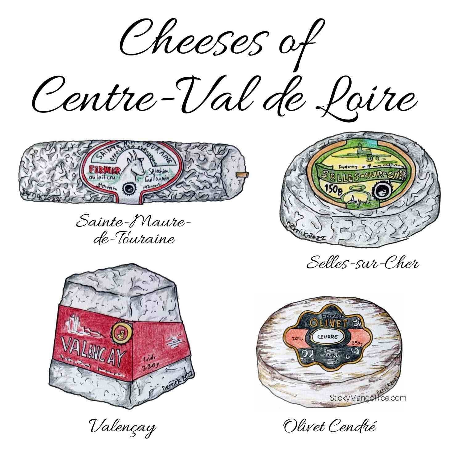 French Cheeses By Region – The Illustrated Guide to France’s Cheeses ...