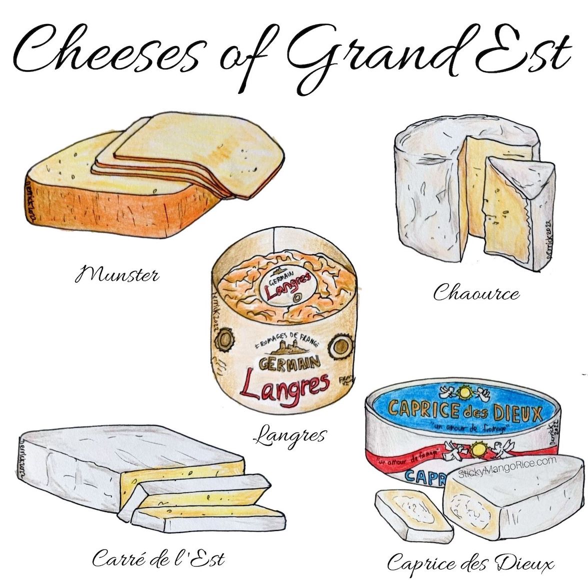 French Cheeses By Region – The Illustrated Guide to France’s Cheeses ...